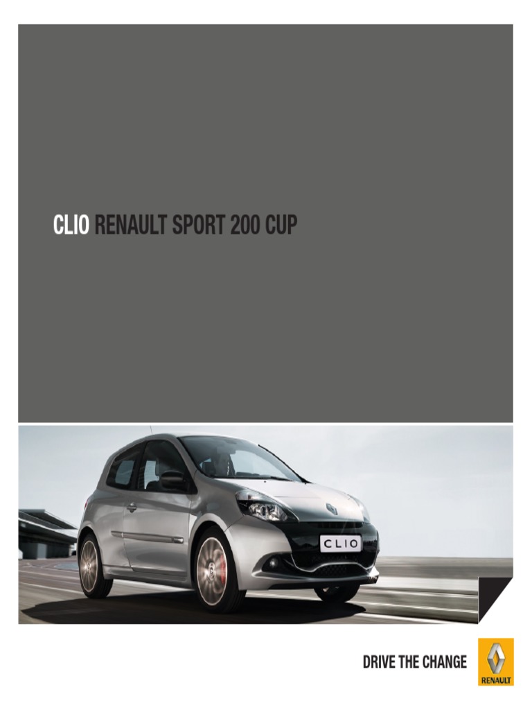 Renaultsport Clio 200 Cup AU | PDF | Trunk (Car) | Car