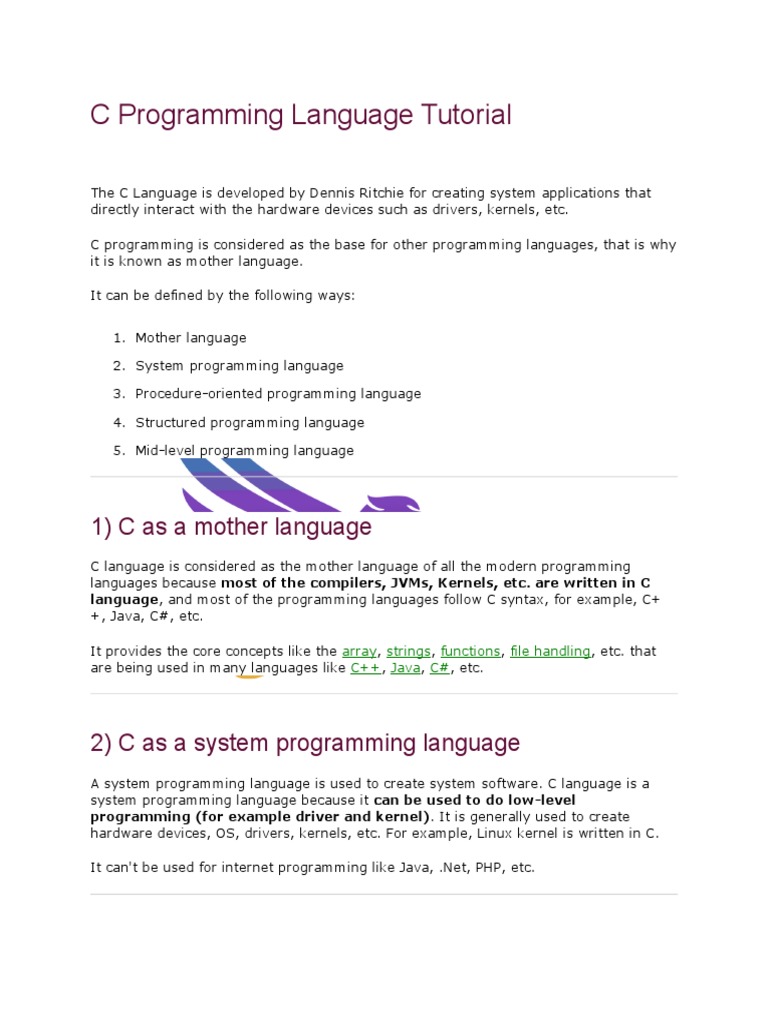C Programming Session 1 | PDF | C (Programming Language) | Computer ... C Programming Session 1 | PDF | C (Programming Language) | Computer ...