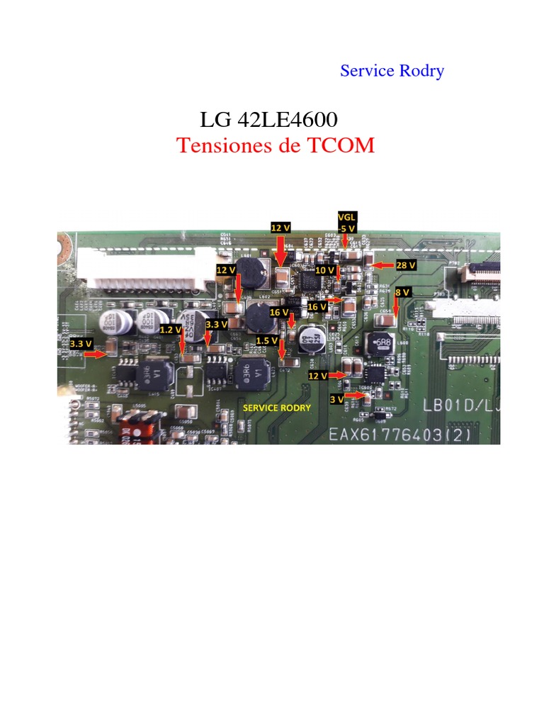 LG 42LE4600 Tension de TCOM | PDF | Informática