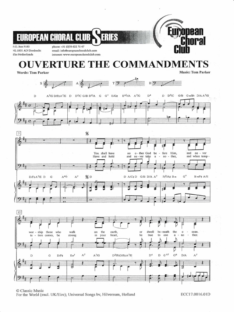 1301 Ouverture The Commandments | PDF