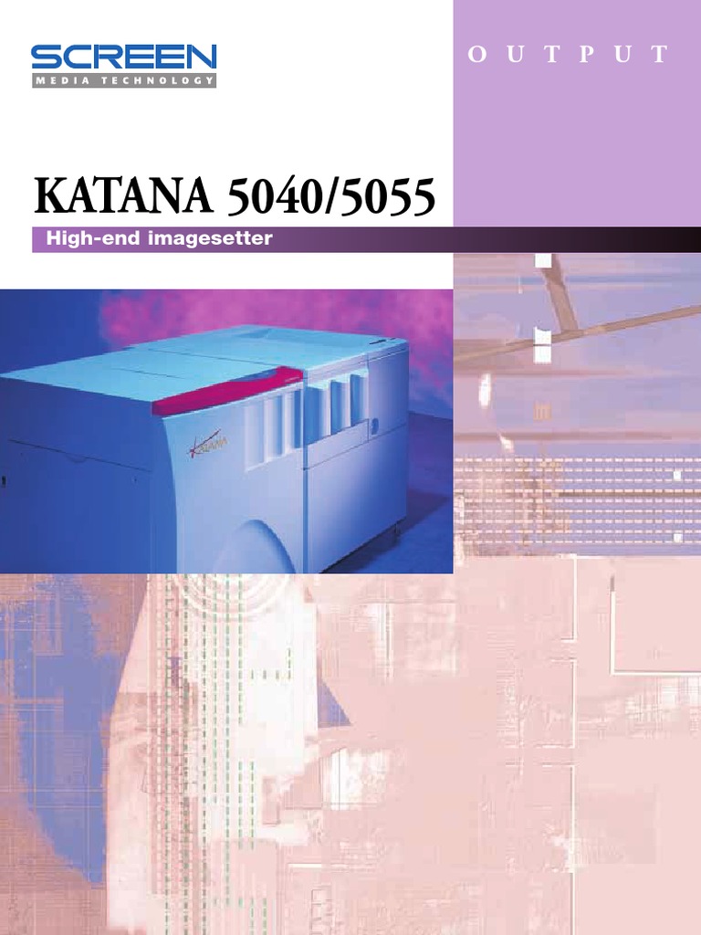 KATANA 5040 - 5055. High-End Imagesetter | PDF | Mirror | Computing