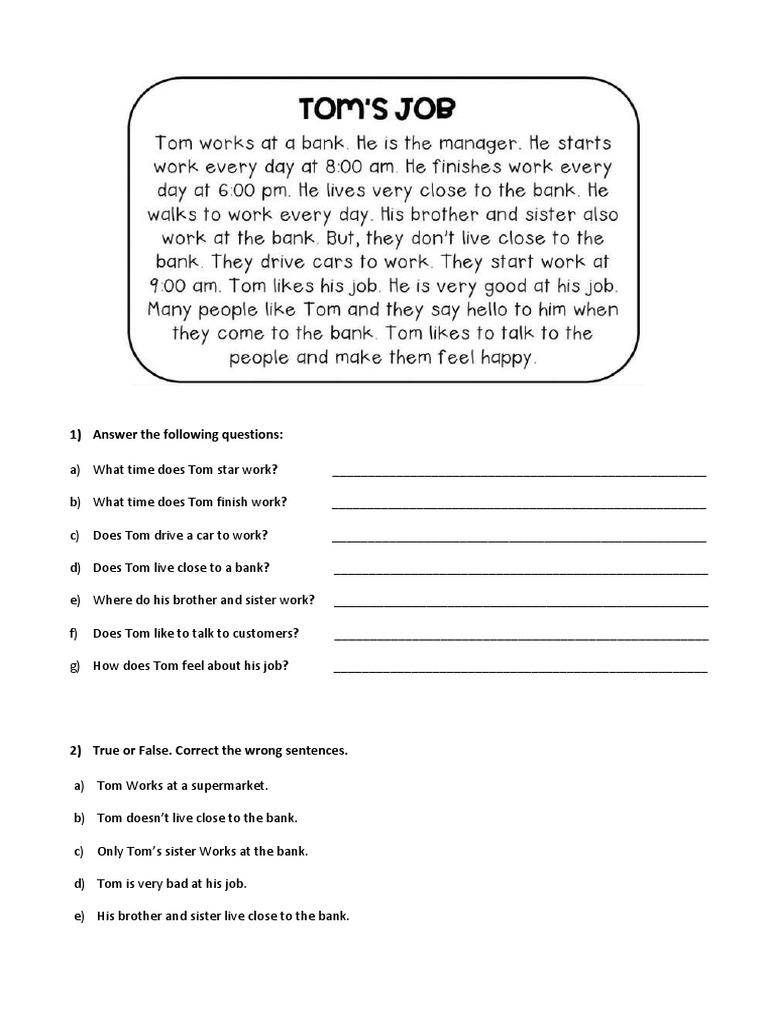Simple Present Text | PDF