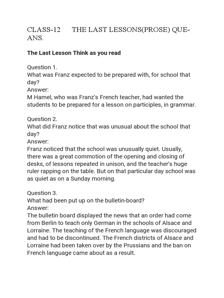 The Last Lessons | Download Free PDF | English Language | Logos