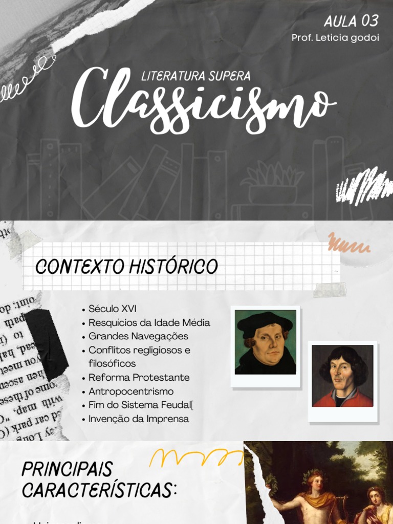 LITERATURA AULA 03 - Classicismo | PDF | Classicismo | Sonetos