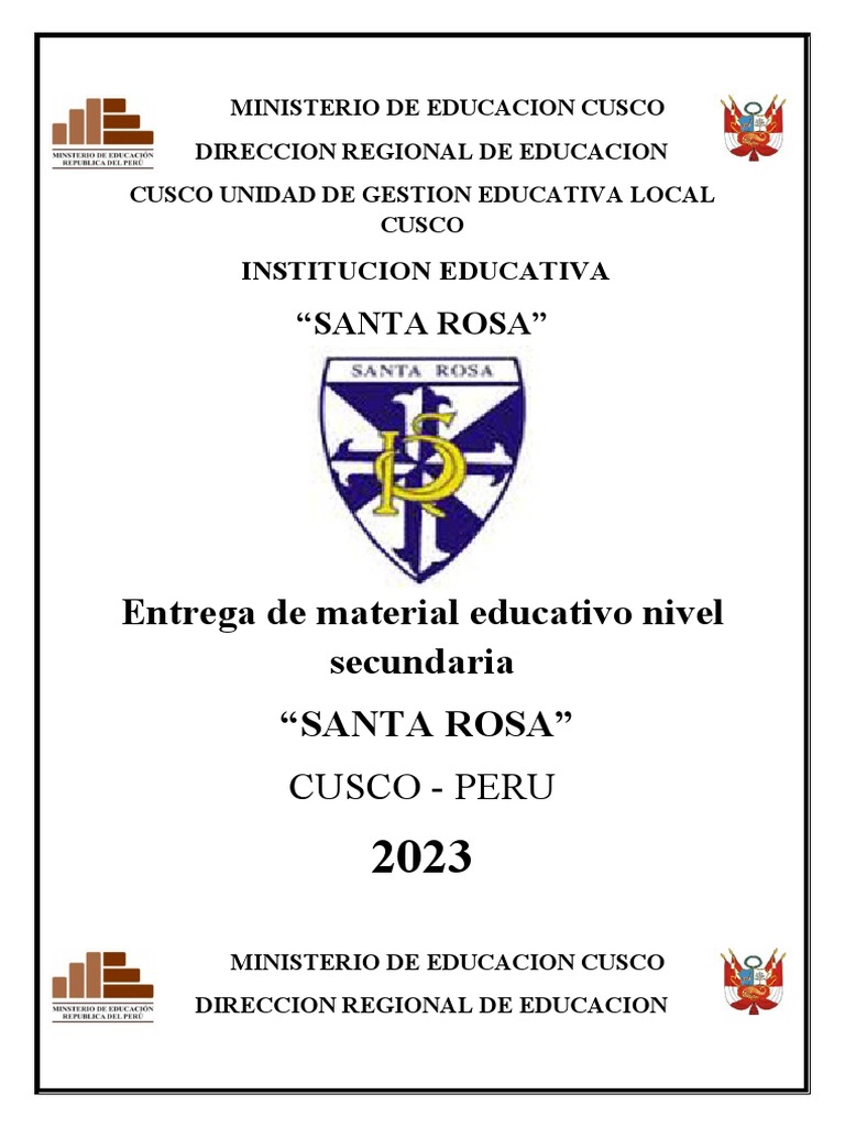 Caratulas 2022 | PDF | Educación Secundaria | Perú