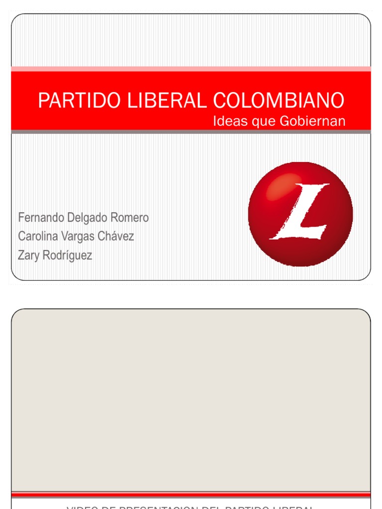 Historia del Partido Liberal en Colombia | PDF | Política de colombia ...