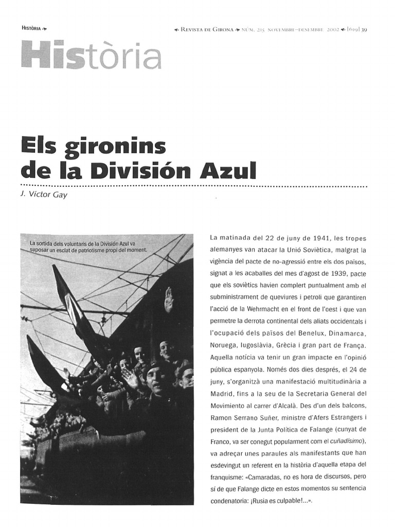 Gerundenses en La Div. Azul | PDF