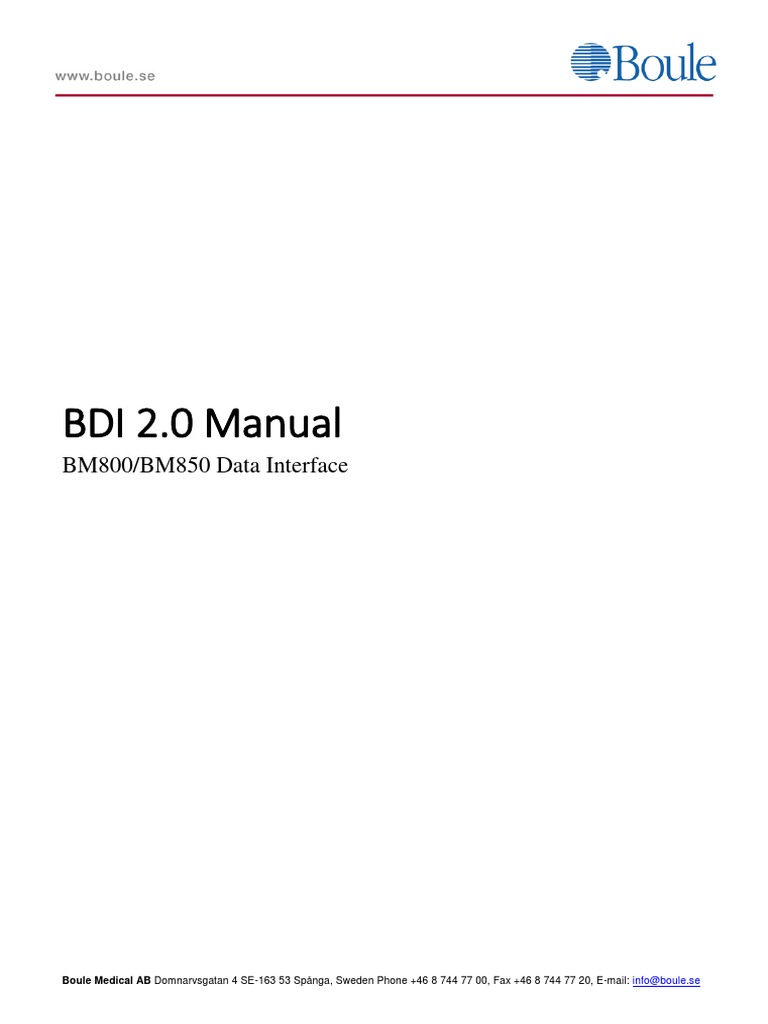 BDI 2.0 Manual | PDF | Usb | Personal Computers