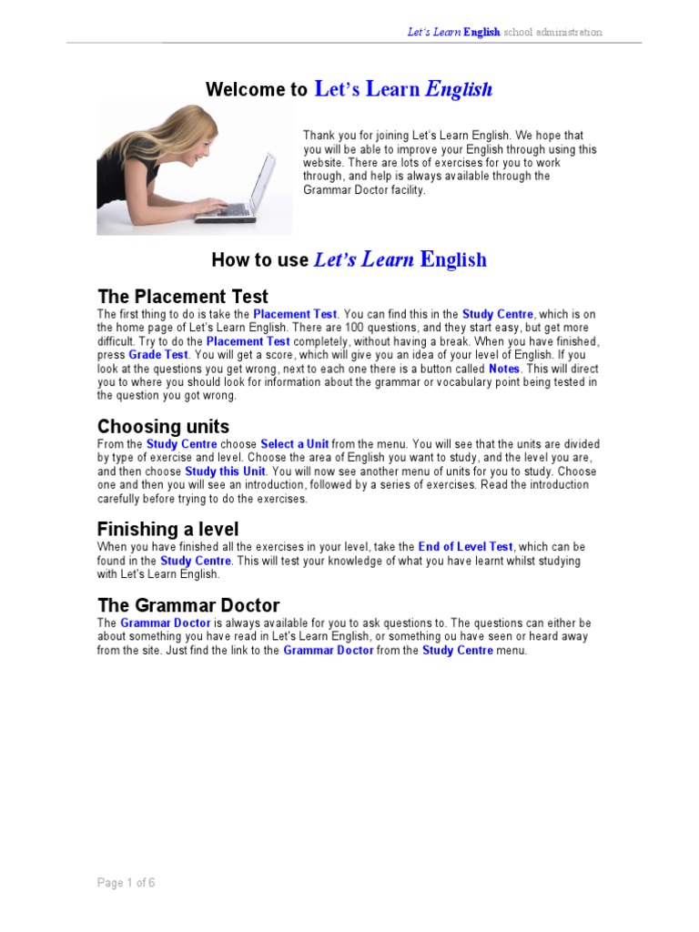 Let's Learn English Manual | PDF | Password | User (Computing)