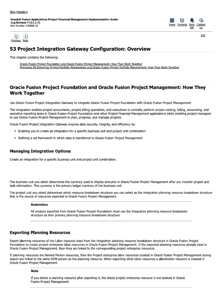 Primavera P6 and Oracle Project Portfolio Management How They Work Together | PDF
