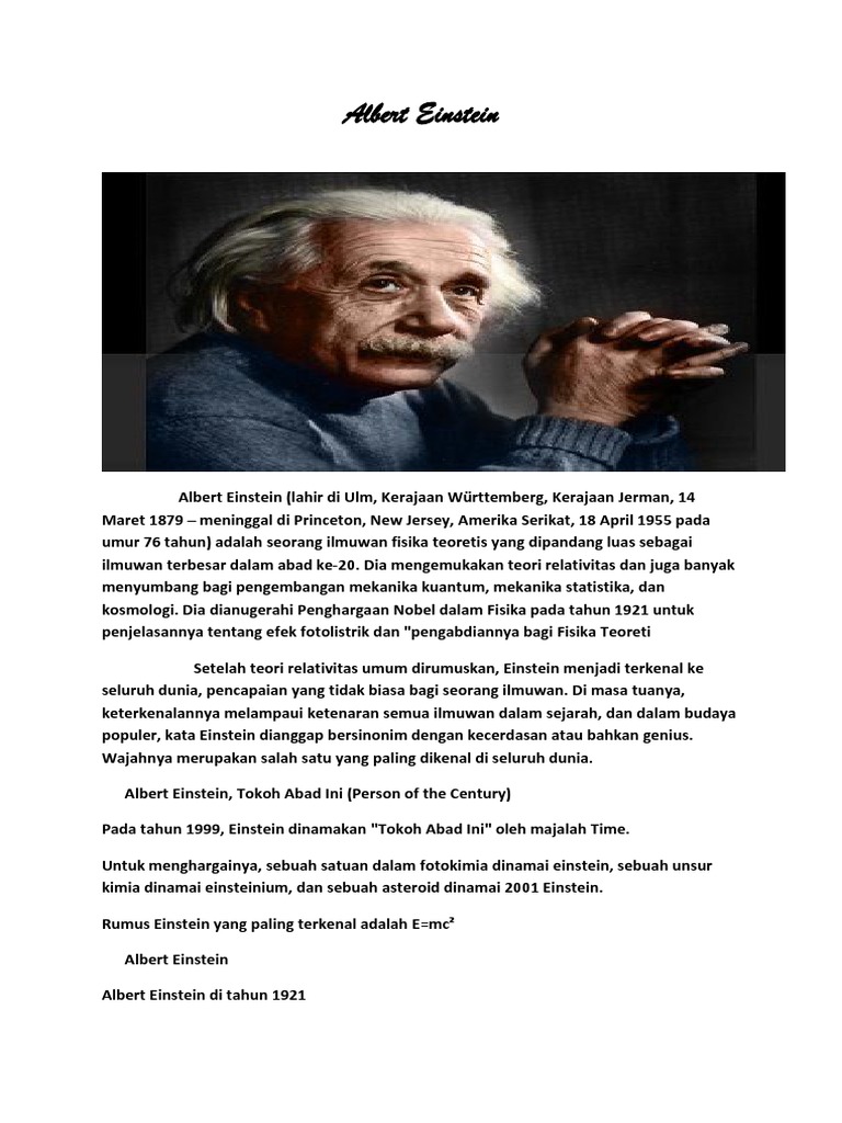Albert Einstein | PDF