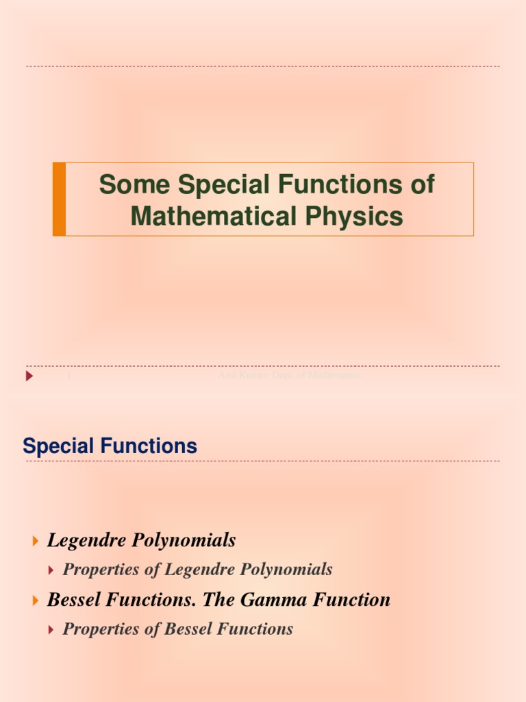Bessels Functions Pdf Discrete Mathematics Mathematical Relations