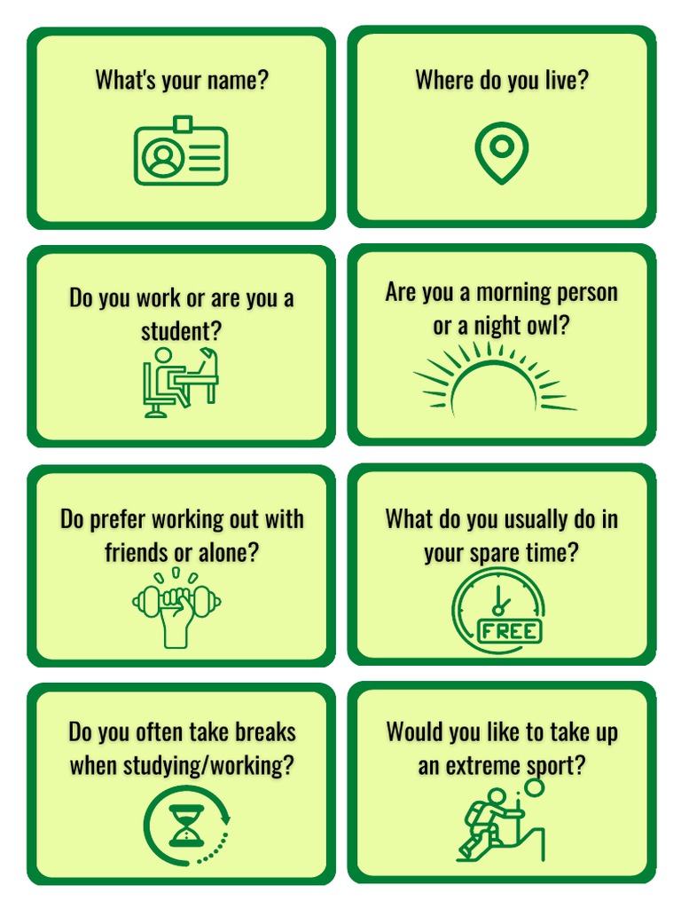 Speaking Cards Level B2 | PDF