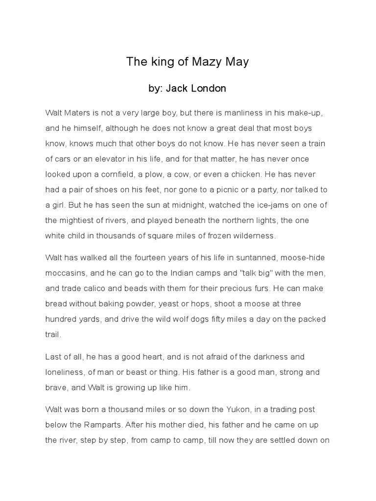 The King of Mazy May | PDF