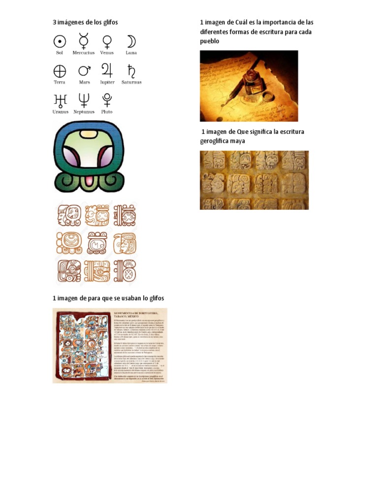 3 Imágenes de Los Glifos | PDF