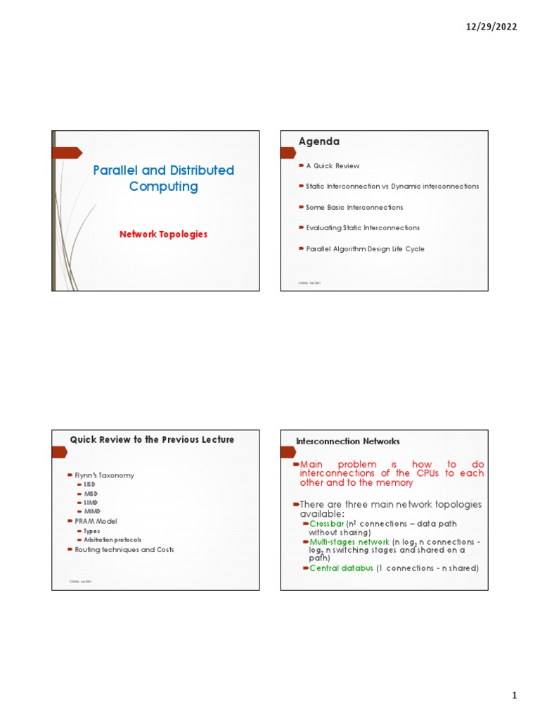 Interconnection Networks Pdf Computer Data Computer Science
