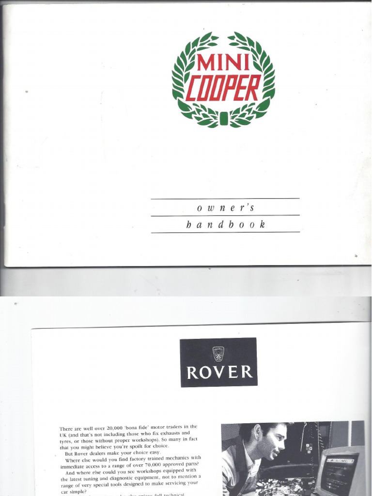 Mini Cooper HandBook AKM6579 | PDF