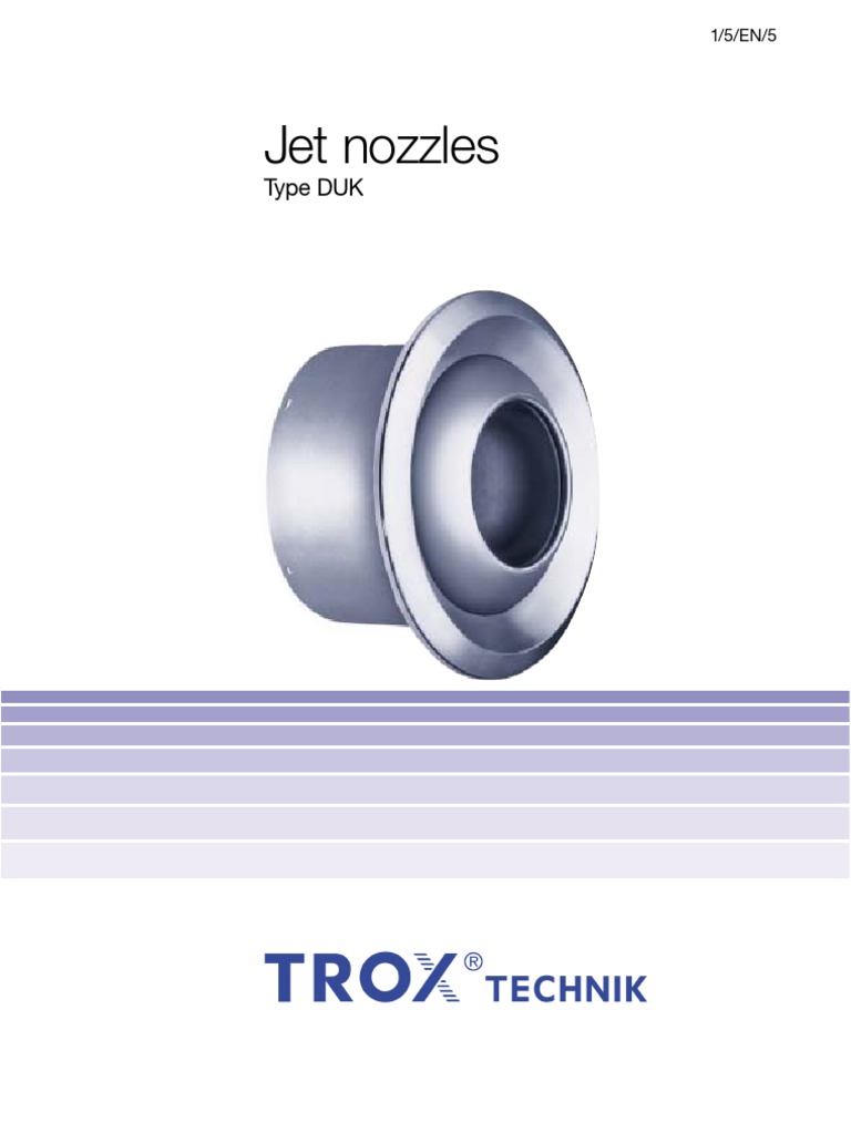 Jet Nozzles DUK | PDF | Duct (Flow) | Nozzle