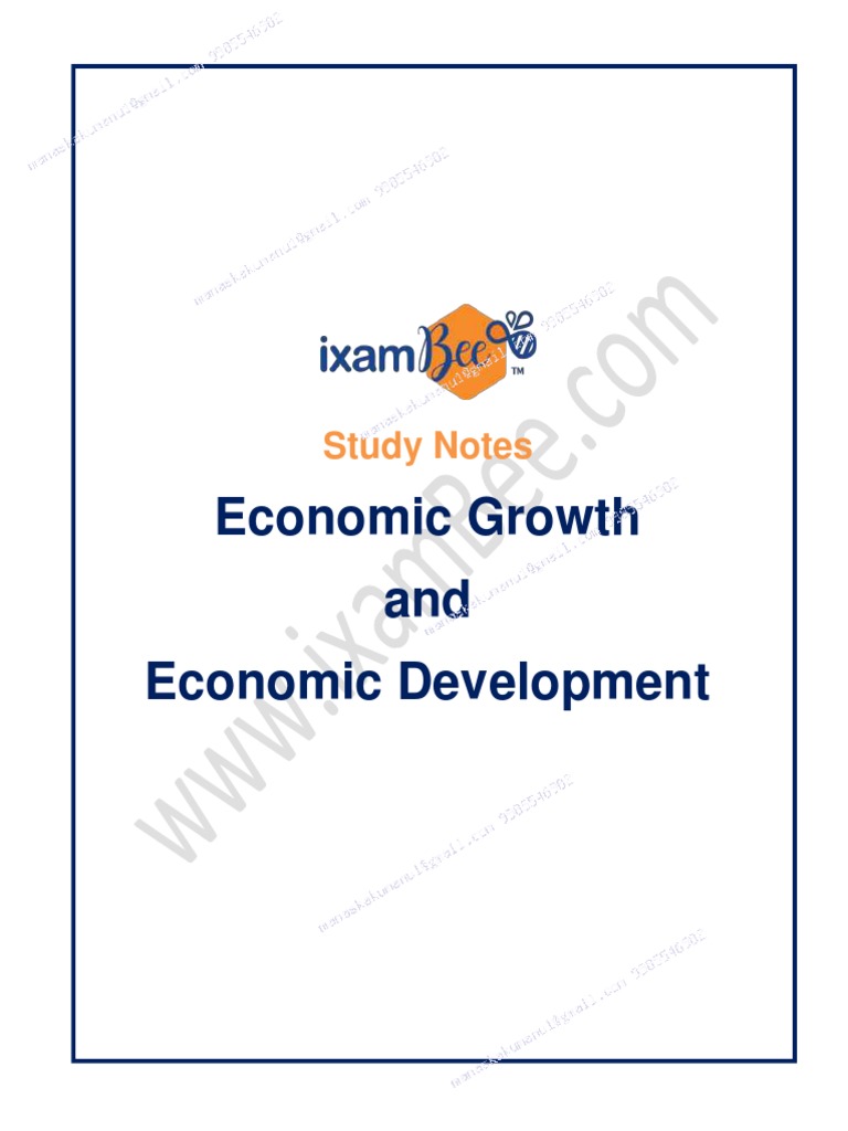 Economic Growth vs. Economic Development | PDF | Economic Growth ...