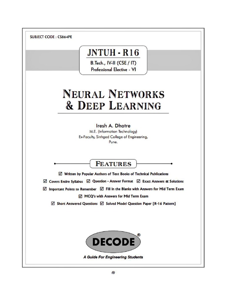Decode - Neural Networks and Deep Learning | PDF | Neuron | Dendrite