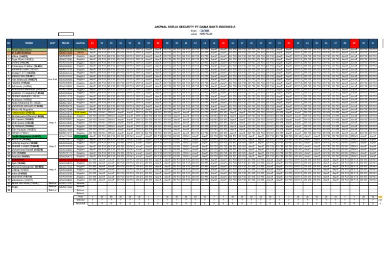 Schedule RDTX Place Gsi (Tahun 2023) | PDF