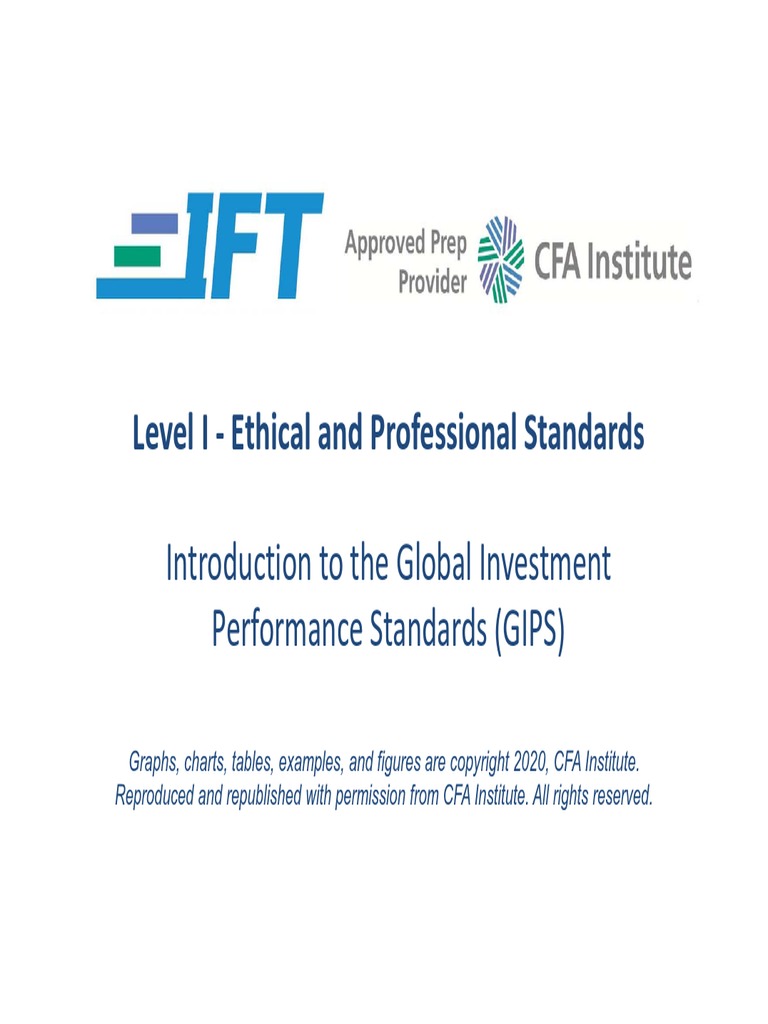 R04 Introduction To GIPS | PDF | Investment Management | Regulatory ...