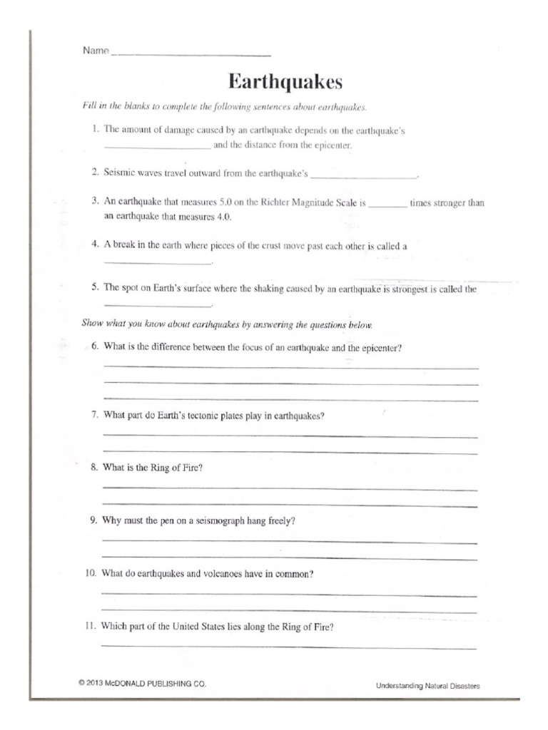 Annotated Earthquakes 1 | PDF