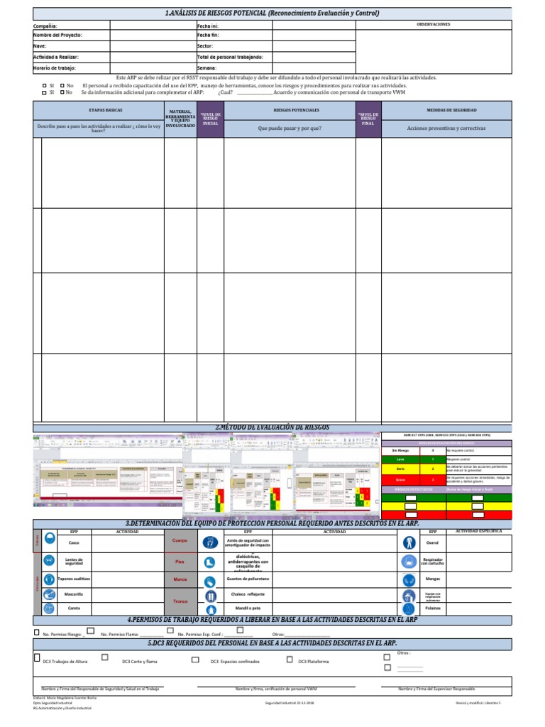 Formato Editable Arp | PDF | Herramientas | Tubería (transporte de fluidos)