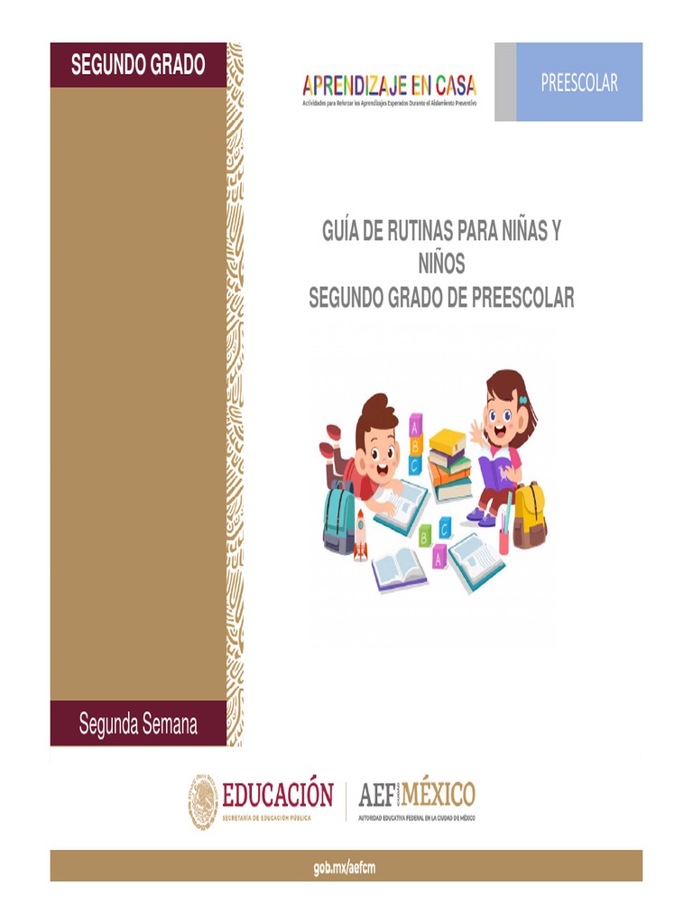 2 Preescolar Aprendizaje En Casa Pdf Educación De La Primera