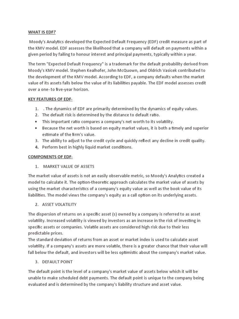 KVM Model | PDF | Financial Risk | Investing