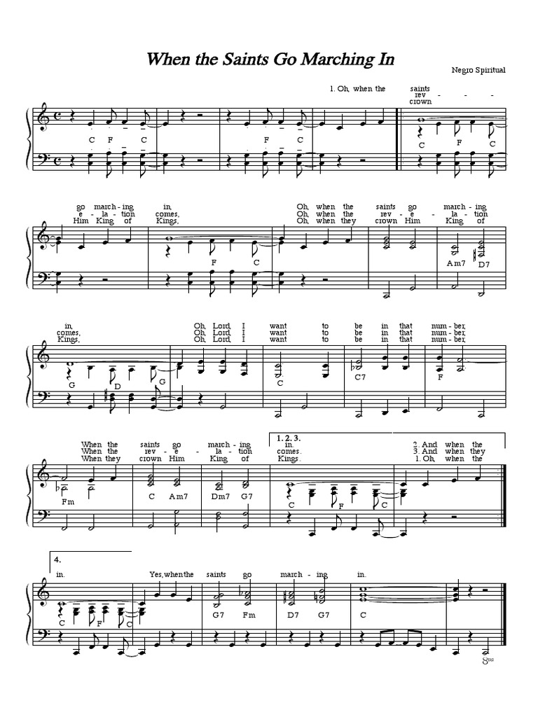 Oh When The Saints | PDF