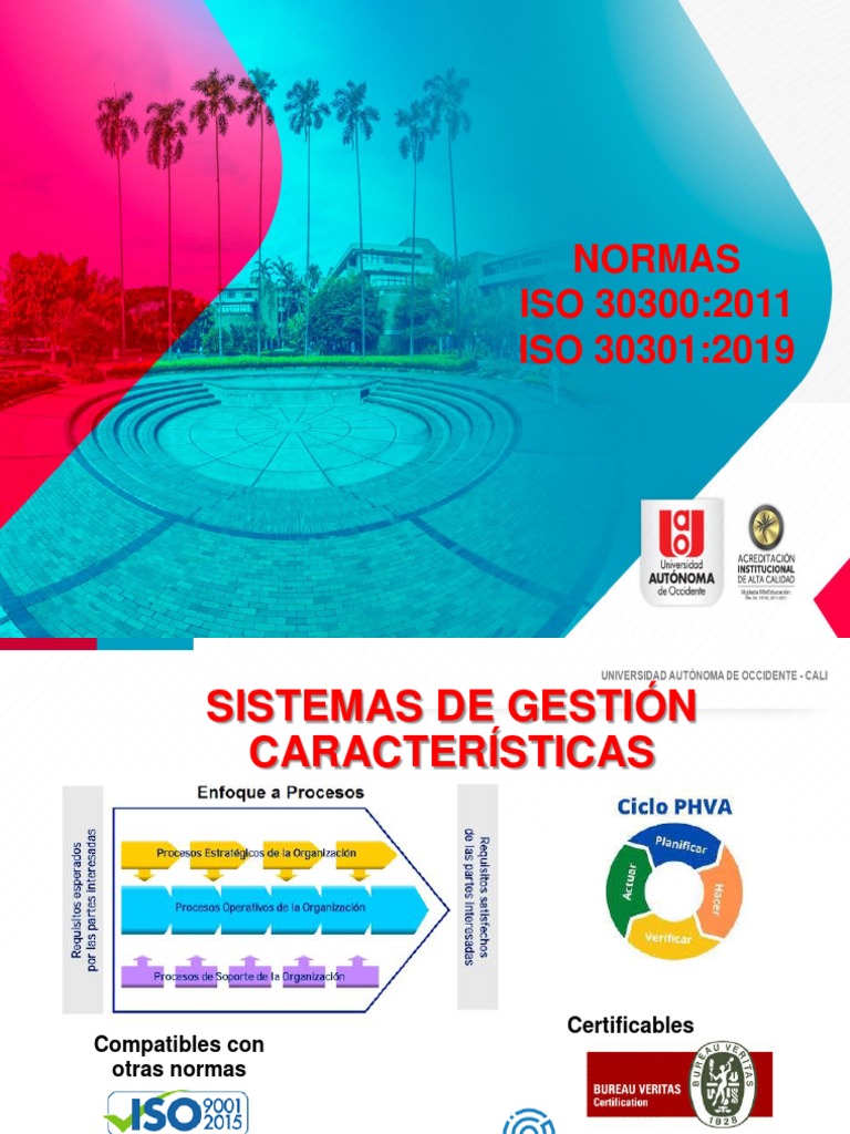 Normas ISO 30300 y 30301: Requisitos para establecer y mantener ...