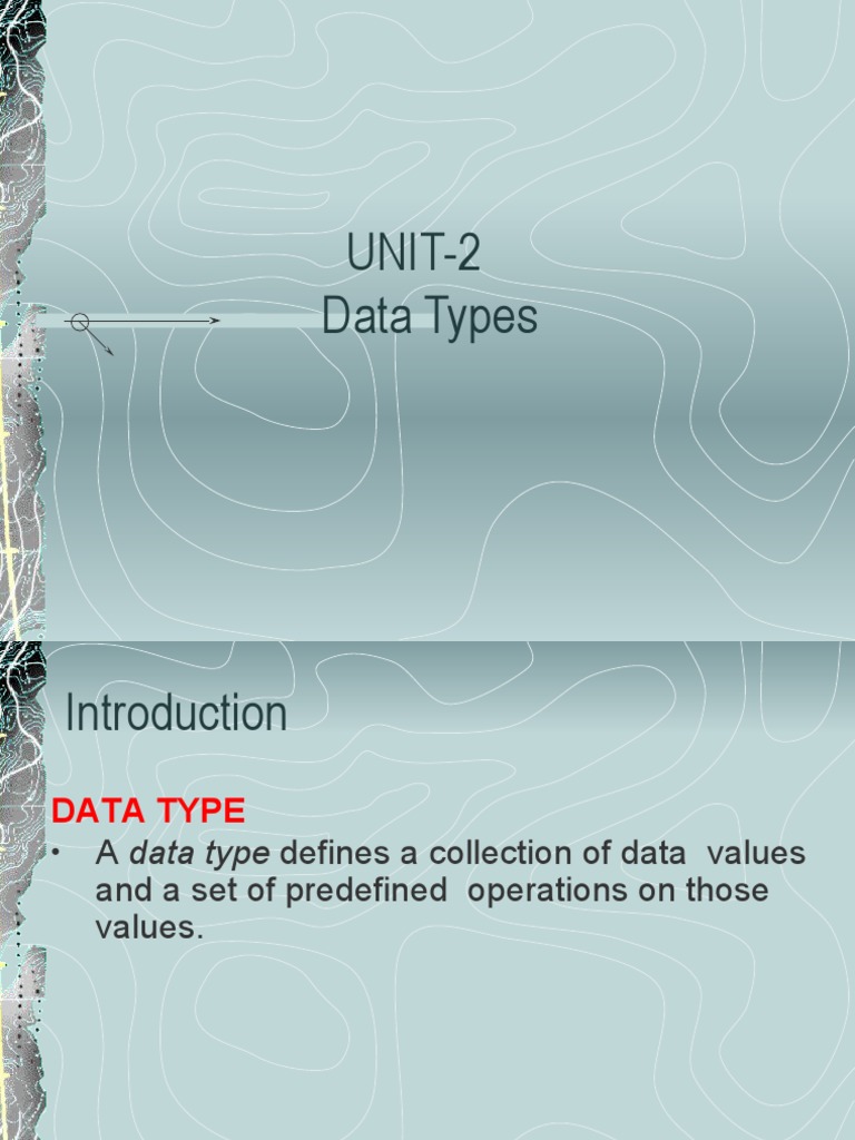 Part Ii Datatypes Pdf Pointer Computer Programming Data Type 