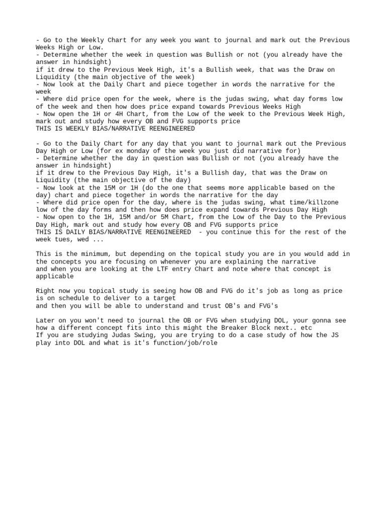 How To Study Narrative - Draw On Liquidity | PDF | Self-Improvement