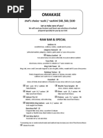 Nuri Sushi Menu and Prices Overview | PDF | Sushi | Japanese Cuisine