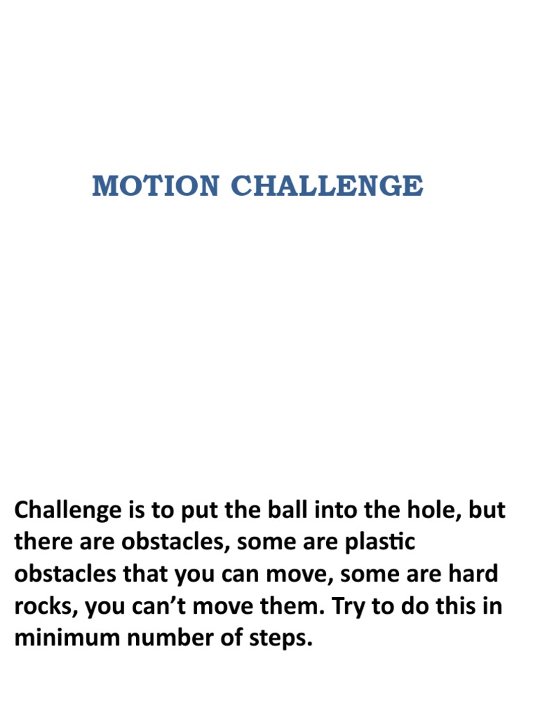 Motion Challenge | PDF