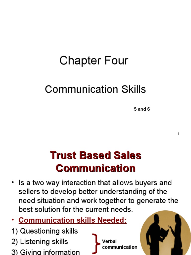 Chapter 4 Communication Skills | PDF | Nonverbal Communication | Communication