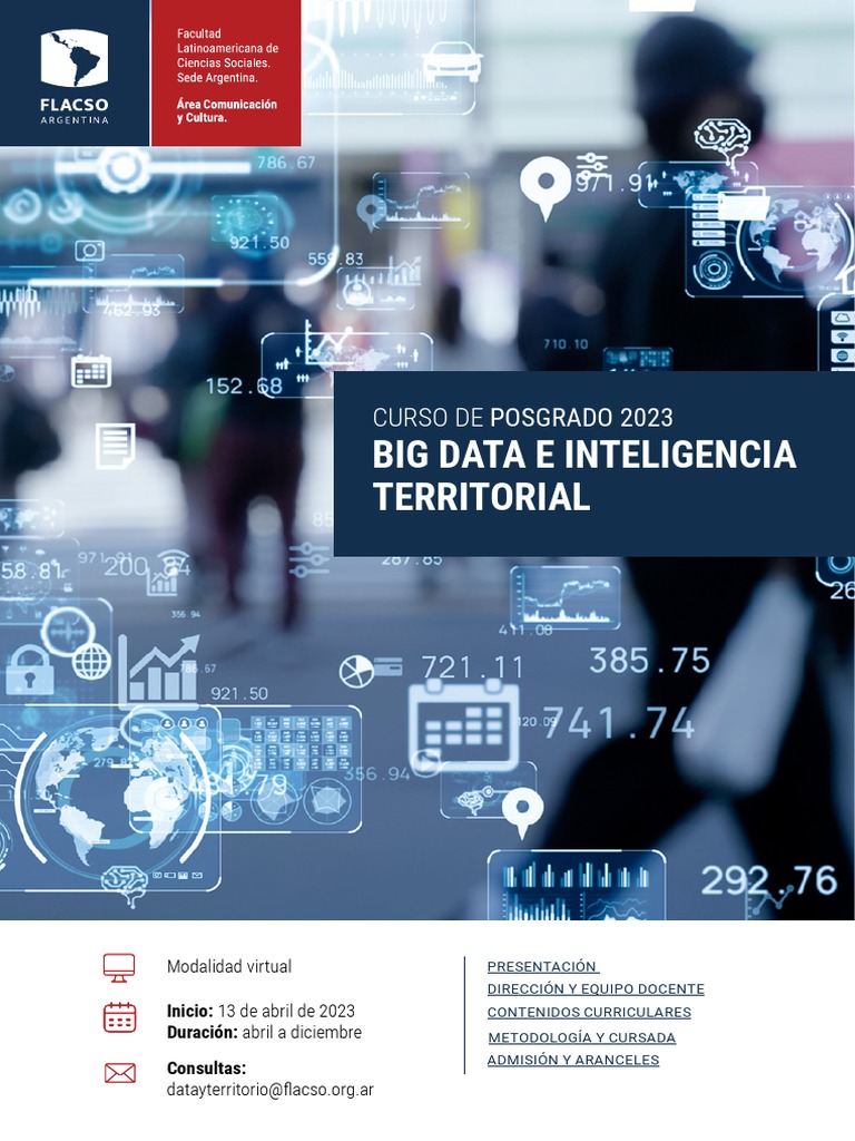 Posgrado en Big Data y Territorio | PDF | Big Data | Estadísticas