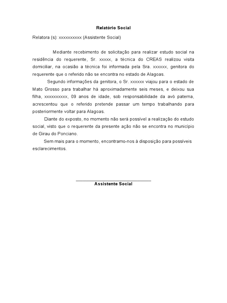 Relatório Social Modelo | PDF