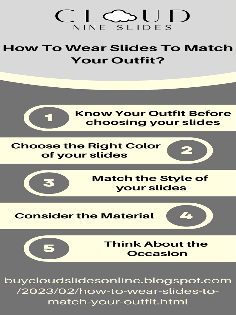 How To Wear Slides To Match Your Outfit | PDF | Self-Improvement
