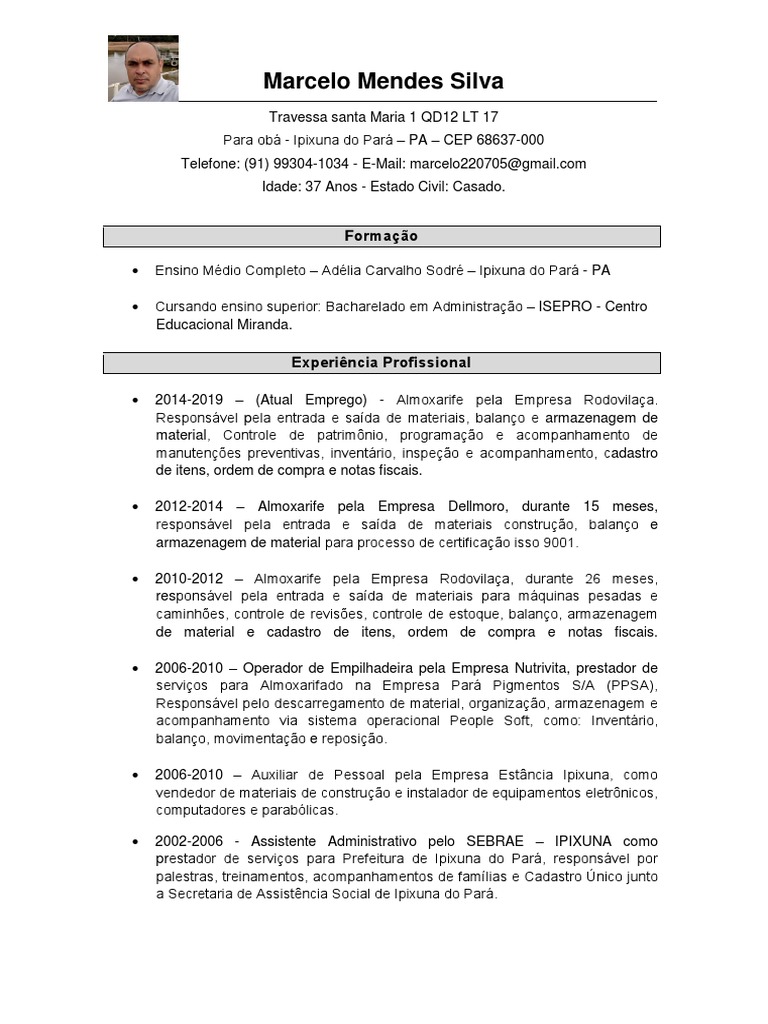 Curriculum Marcelo | PDF