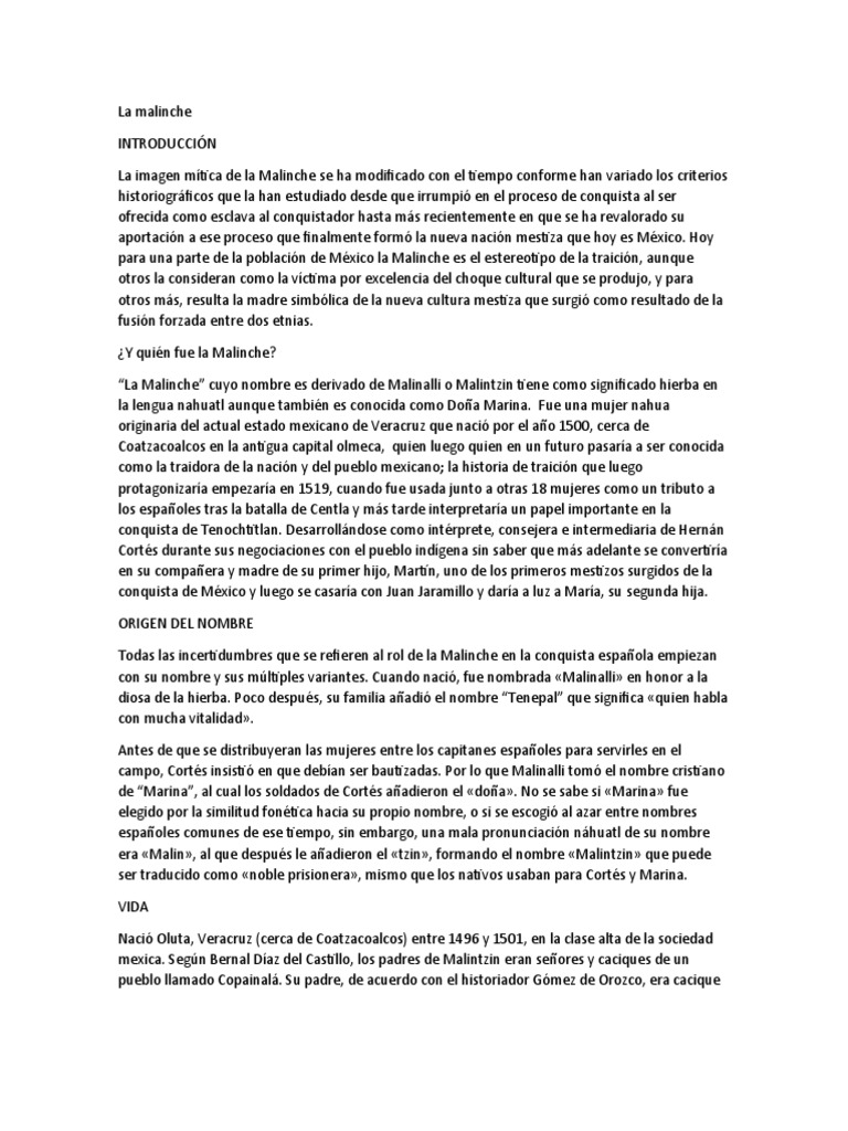 La Malinche | PDF | México | America latina
