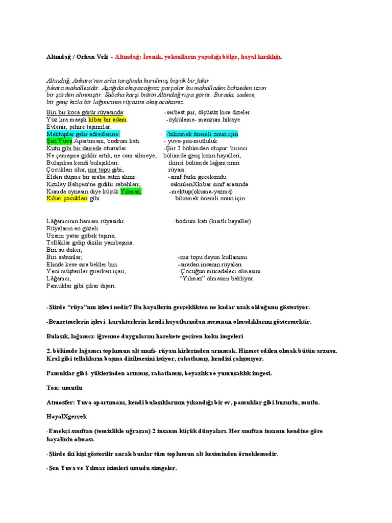 Altindag Siiri | PDF