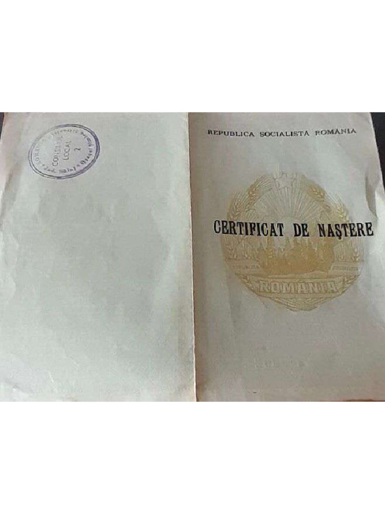 Certificat de Nastere - RO - DE+EN | PDF