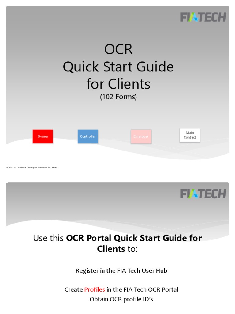 OCR Portal Client Quick Start Guide 7.12.2021 | PDF | Commodity Futures ...