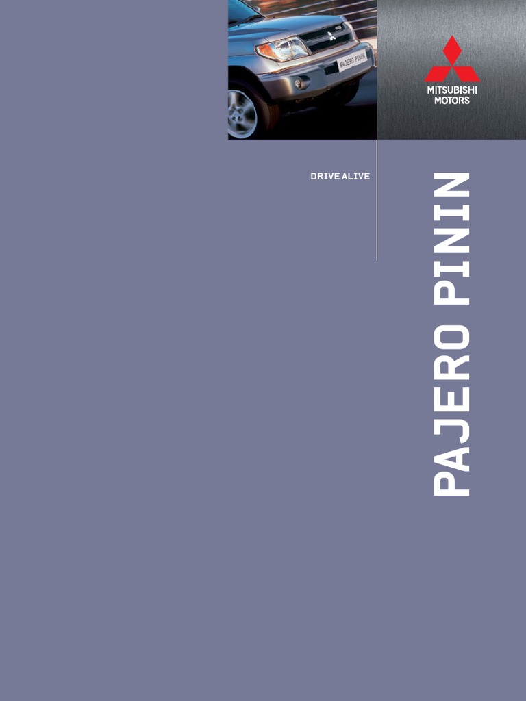 Pajero Pinin Brochure | PDF