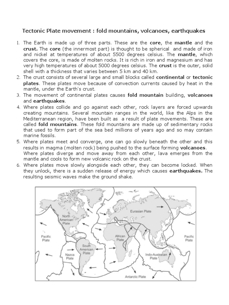 Tectonic Plate Movement | PDF
