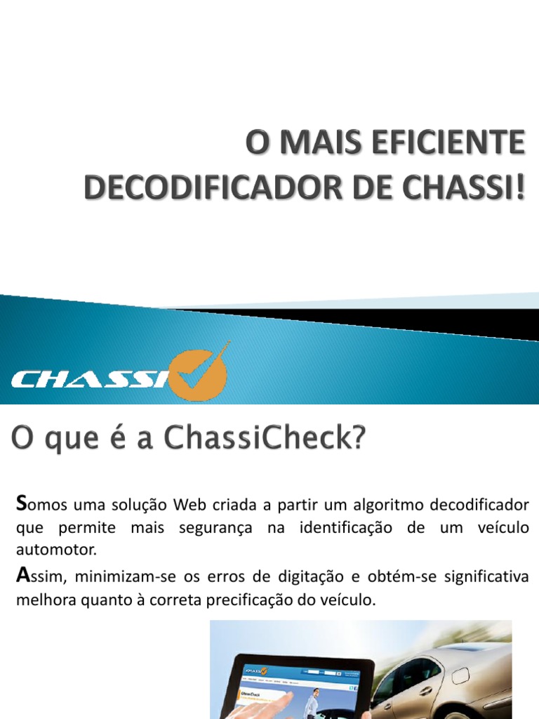Chassi Check | PDF | Algoritmos | Informática