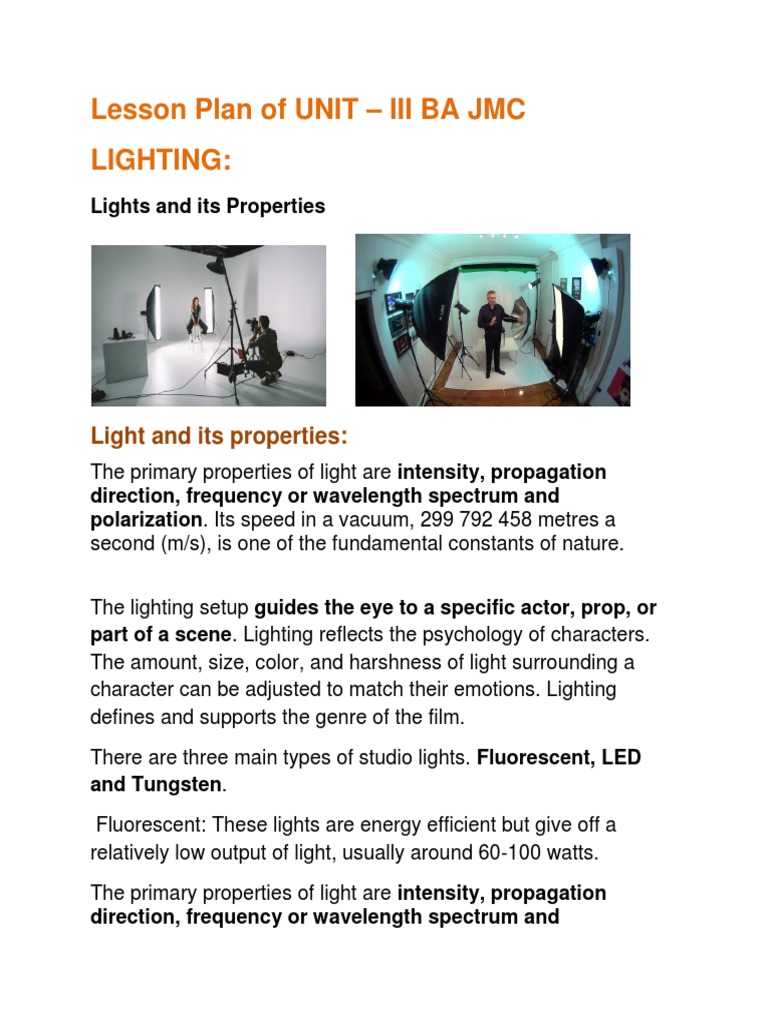 Essential Film Lighting Techniques | PDF | Flash (Photography ...
