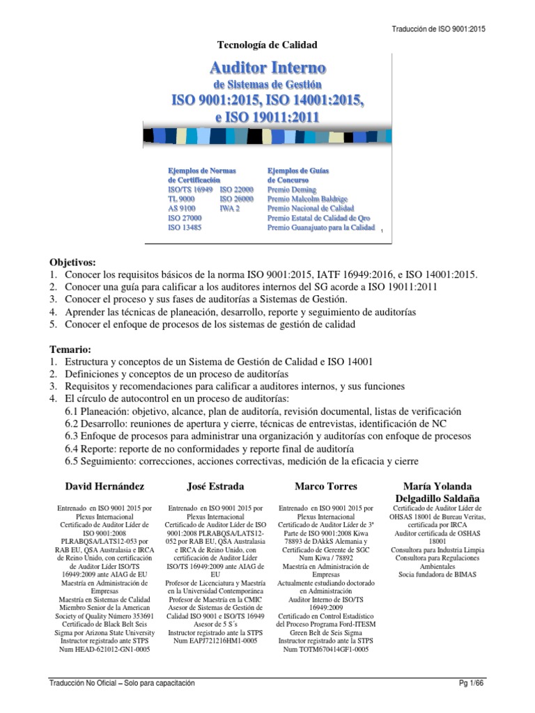 Auditor SGC 915 2016 HEXPOL | PDF | Auditoría | Contralor